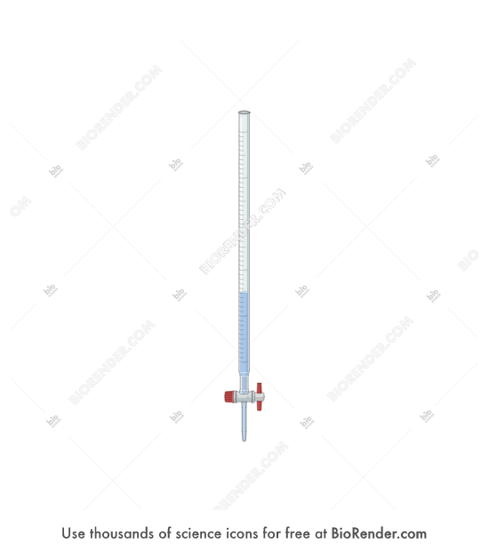 Free Burette (with liquid, 2) Icons, Symbols & Images | BioRender