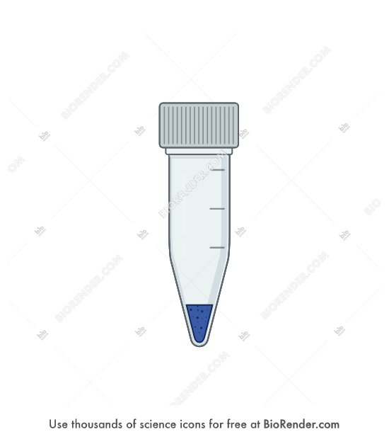Free Screw cap eppendorf tube (pellet) Icons, Symbols & Images | BioRender