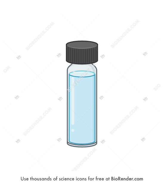 Free Small glass vial (full fluid) Icons, Symbols & Images | BioRender