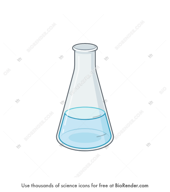 Cartoon Erlenmeyer Flask