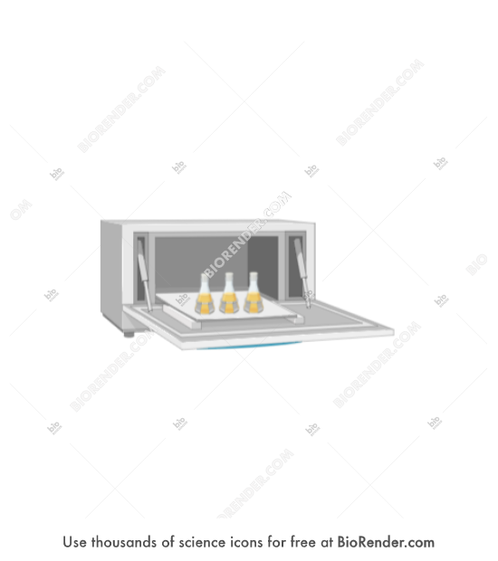 Free Incubated stackable shaker (single, open, with flasks) Icons ...