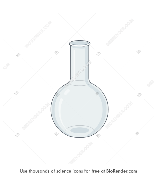 Free Round bottom flask (empty) Icons, Symbols & Images | BioRender