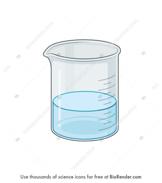 Free Beaker (2/5 liquid) Icons, Symbols & Images | BioRender