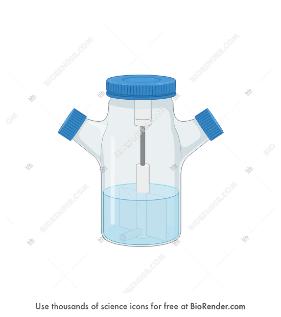 Free Spinner flask (250ml, with liquid) Icons, Symbols & Images | BioRender