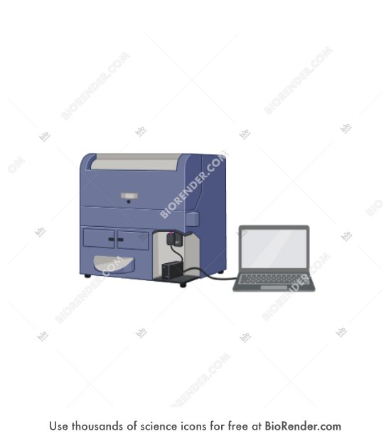 Free Flow cytometer (BD LSR, connected with laptop) Icons, Symbols ...
