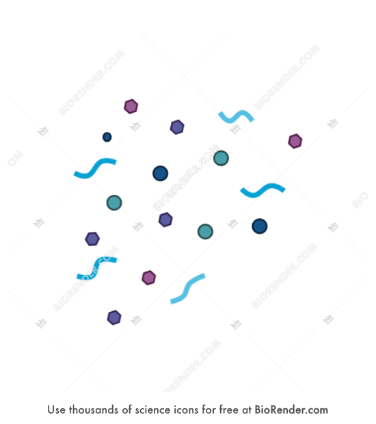 Free Molecule and protein particles Icons, Symbols & Images | BioRender
