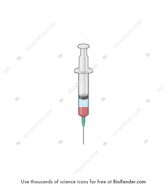 Free Syringe (with 2 liquids) Icons, Symbols & Images | BioRender
