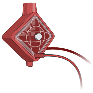 Extracorporeal membrane oxygenator filter (with tubes) | Editable ...