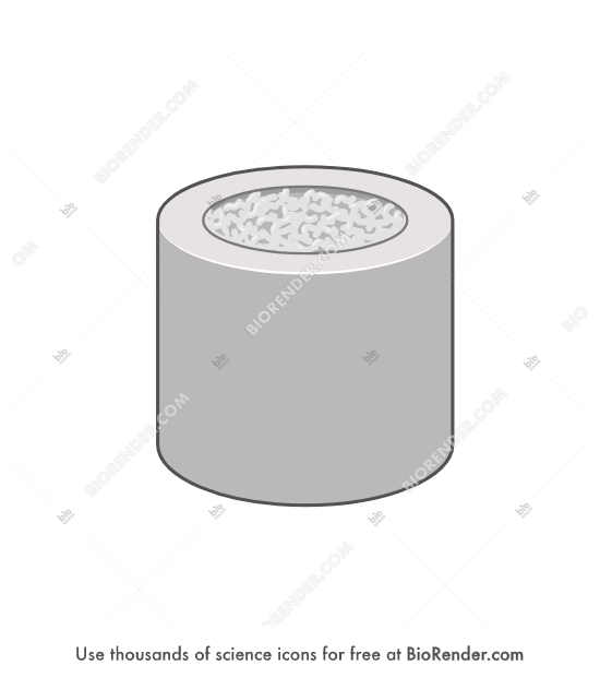 Free Cylindrical microcontainer (loaded) Icons, Symbols & Images ...