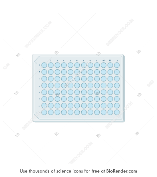 Free Well plate (top view, 96 wells) Icons, Symbols & Images | BioRender