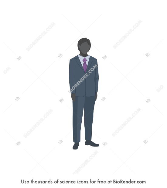 Free Gender neutral person (with business suit) Icons, Symbols & Images ...
