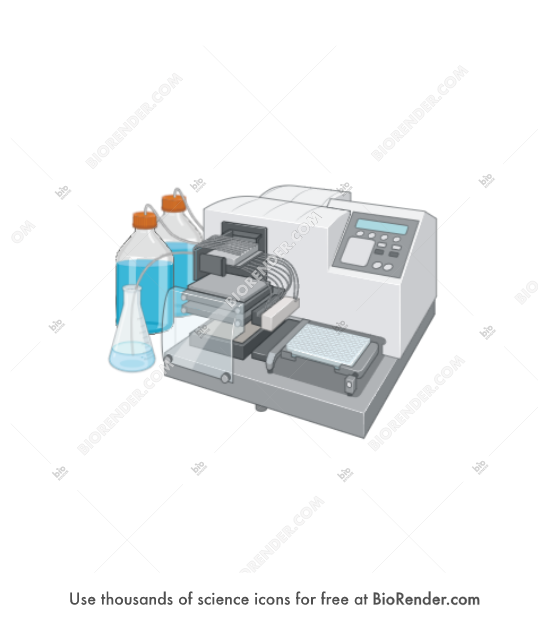 Free Plate washer (Biotek EL406, with bottle and flask) Icons, Symbols ...