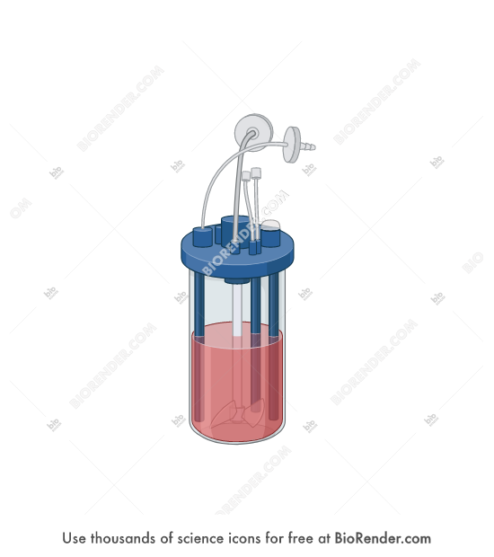 Free Bioreactor (BioBLU, 1/2 liquid) Icons, Symbols & Images | BioRender