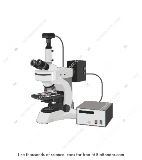 Free Fluorescence microscope (with microfluidic slide 2) Icons, Symbols ...