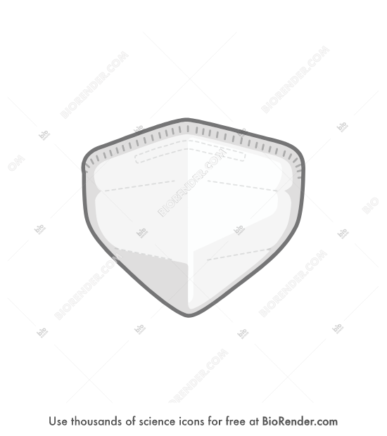 Free FFP2 mask (front) Icons, Symbols & Images | BioRender