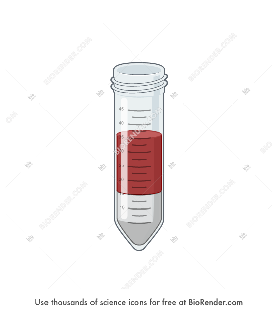 Free Falcon tube (50mL, blood before centrifugation) Icons, Symbols ...