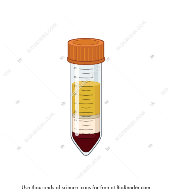 Free Falcon tube (50mL, blood after centrifugation, with cap) Icons ...
