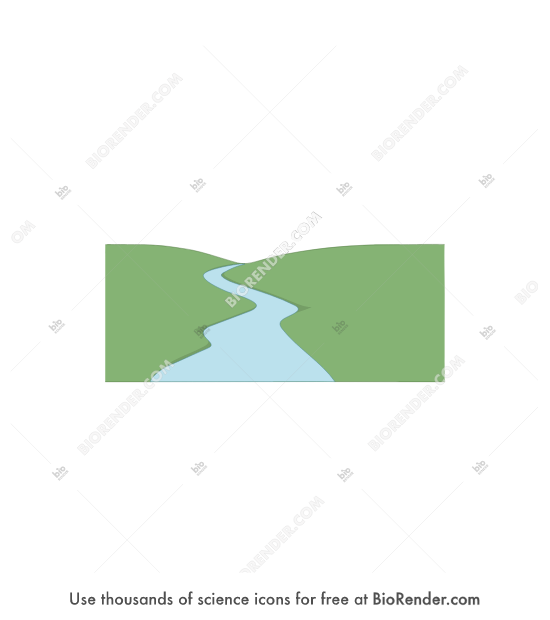 Free Stream (with grass) Icons, Symbols & Images | BioRender