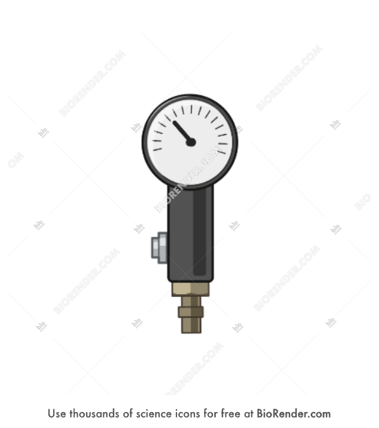 Free Manometer (with editable dial) Icons, Symbols & Images | BioRender