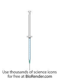 Free Small-sized syringe (with tip) Icons, Symbols & Images | BioRender