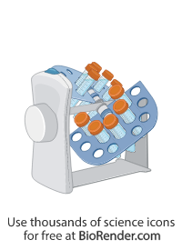 Free Tube rotator (with Falcon tubes) Icons, Symbols & Images | BioRender