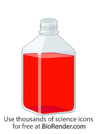 Free Media bottle (1L, full liquid) Icons, Symbols & Images | BioRender