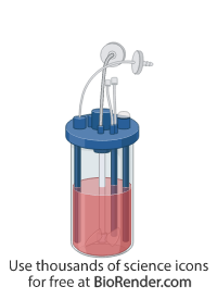 Free Bioreactor (BioBLU, 1/2 liquid) Icons, Symbols & Images | BioRender