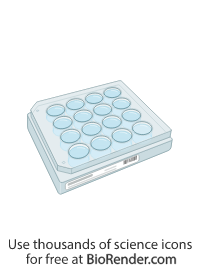 Free Well plate (16 wells, 3D, with label) Icons, Symbols & Images ...