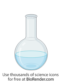 Free Round bottom flask (1/2 liquid) Icons, Symbols & Images | BioRender