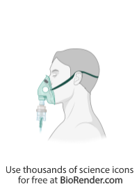 Free Nebulizer mask (on adult male) Icons, Symbols & Images | BioRender