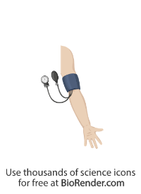 Free Blood pressure cuff (on arm) Icons, Symbols & Images | BioRender