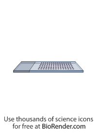 Free Microscope slide (side view, with grid sample) Icons, Symbols ...