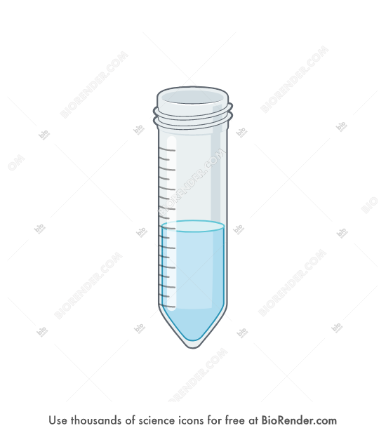 Free Falcon tube (50mL, 1/2 liquid) 2 Icons, Symbols & Images | BioRender