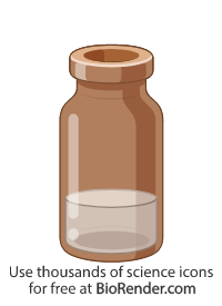 Free Lyophilization vial (amber, 10mL, with liquid) Icons, Symbols ...