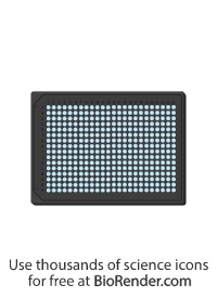 Free Well plate (top view, black, 384 wells) Icons, Symbols & Images ...