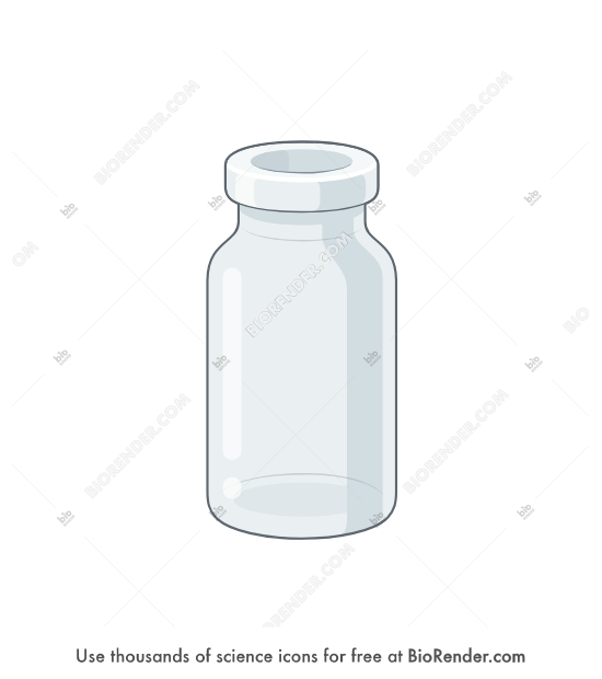 Free Lyophilization vial (10mL) Icons, Symbols & Images | BioRender