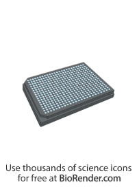 Free Well plate (384 wells, 3D, black) Icons, Symbols & Images | BioRender