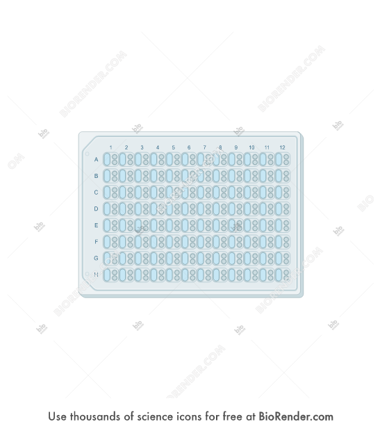 Free Protein crystallization plate (96 wells, 2D) Icons, Symbols ...