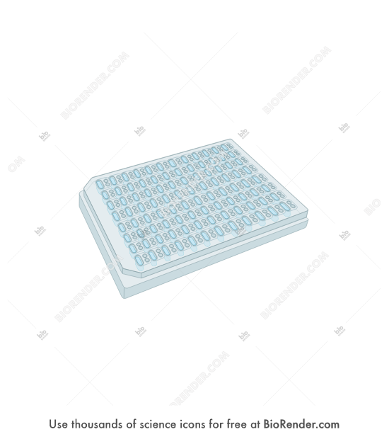 Free Protein crystallization plate (96 wells, 3D) Icons, Symbols ...