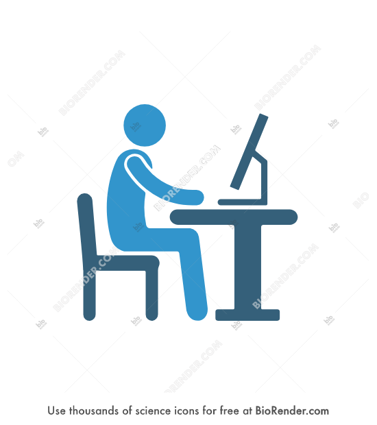 Free Male working at desk Icons, Symbols & Images | BioRender