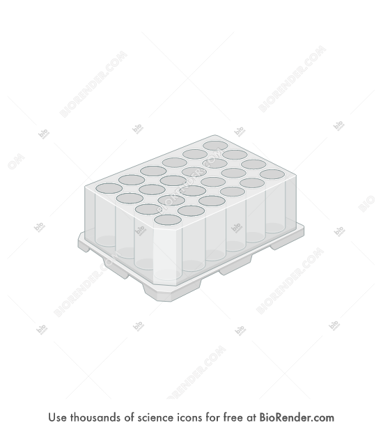 Free Deep well plate (24-well, G-Rex) Icons, Symbols & Images | BioRender