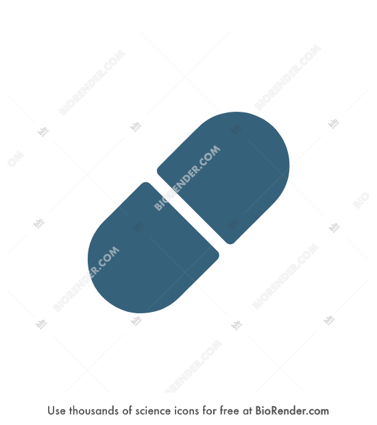 Free Pill (caplet, symbol) Icons, Symbols & Images | BioRender
