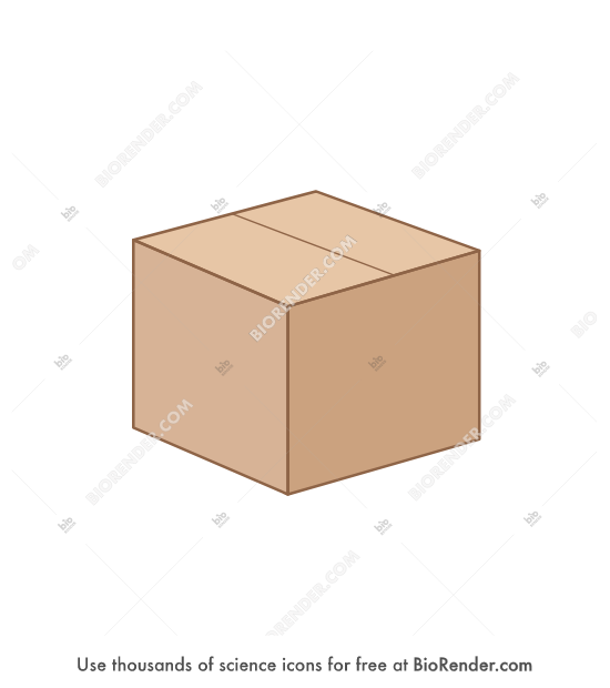 Free Cardboard box (closed) Icons, Symbols & Images | BioRender