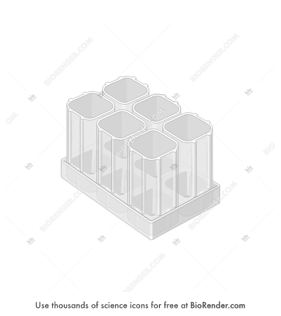 Free Deep well plate (6-well, Duetz) Icons, Symbols & Images | BioRender