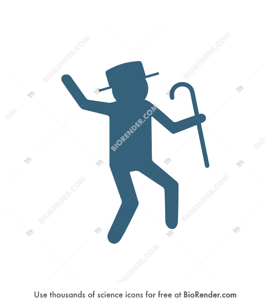 Free Person (symbol, older man dancing) Icons, Symbols & Images | BioRender