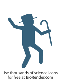 Free Person (symbol, older man dancing) Icons, Symbols & Images | BioRender