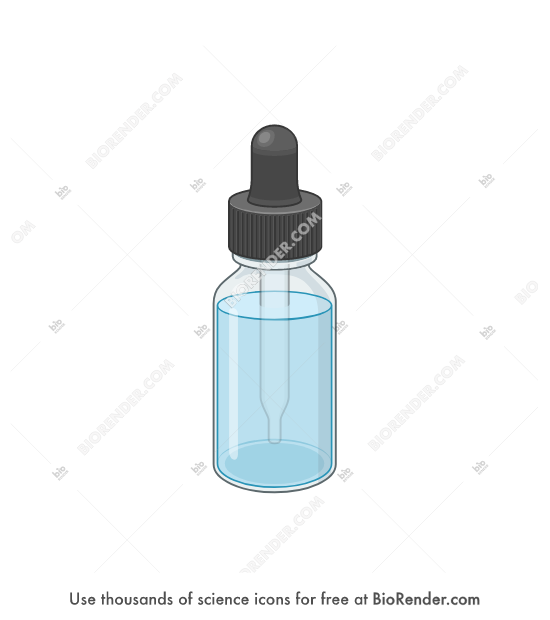 Free Dropper bottle (clear, with liquid) Icons, Symbols & Images ...