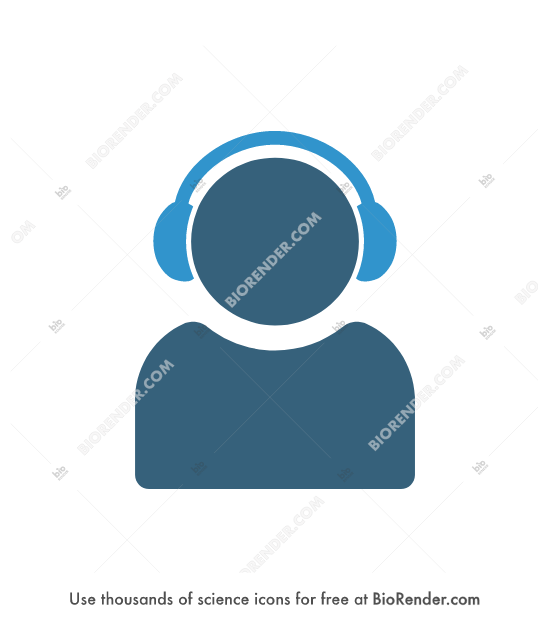 Free Person with headphones Icons, Symbols & Images | BioRender