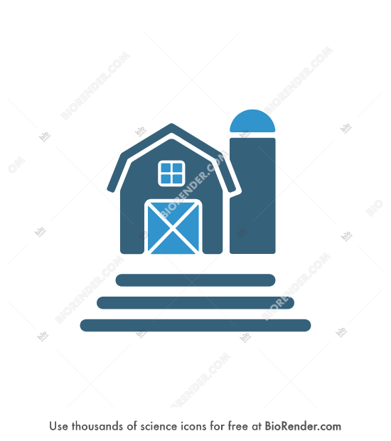 Free Farm (symbol, with field) Icons, Symbols & Images | BioRender