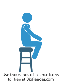 Free Person sitting (symbol, on stool) Icons, Symbols & Images | BioRender